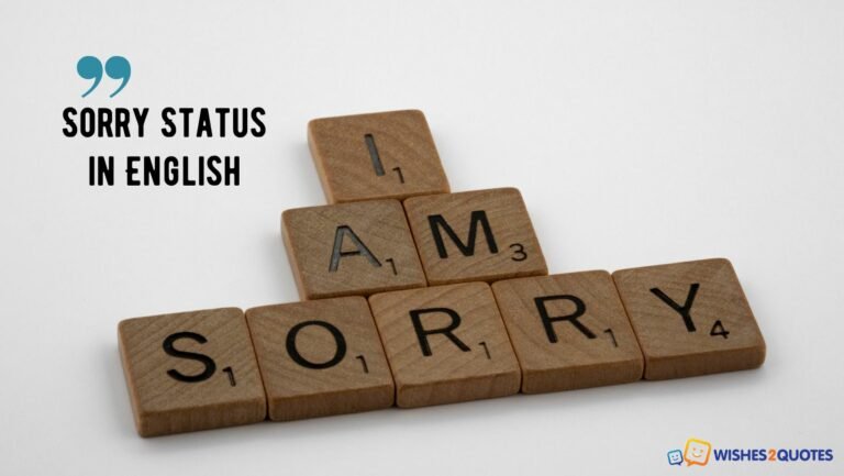 Sorry Status In English - Wishes2Quotes